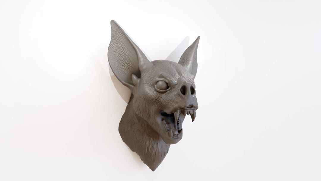 Vampire Bat Halloween Wall Mount Decor Printing STL File - Etsy