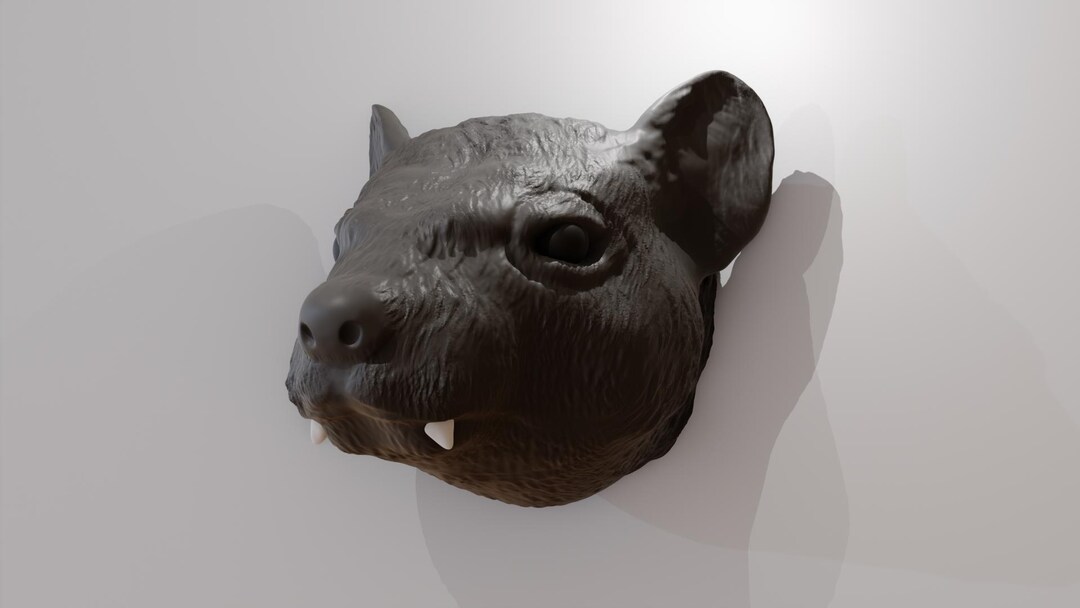 Tasmanian Devil Head Wall Mount Decor STL File - Etsy