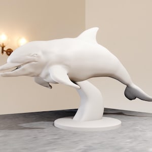 Dolphin Statue 3d Print STL File - Etsy