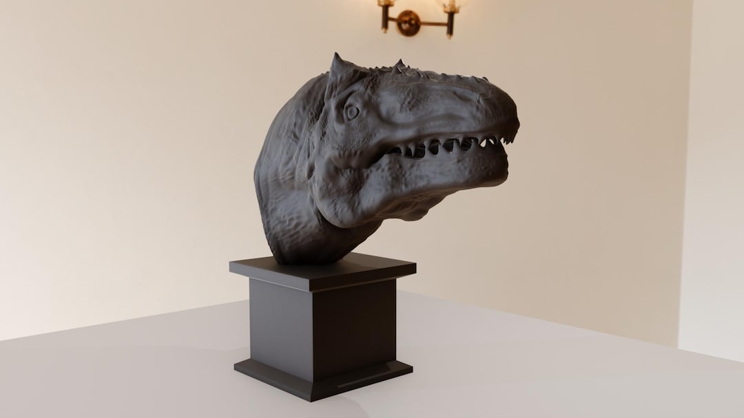 Allosaurus Dinosaur Bust 3d Printing STL File - Etsy