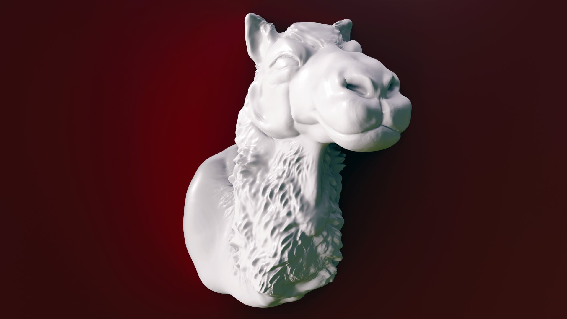 Camel Head Wall Mount 3d Printing STL File - Etsy