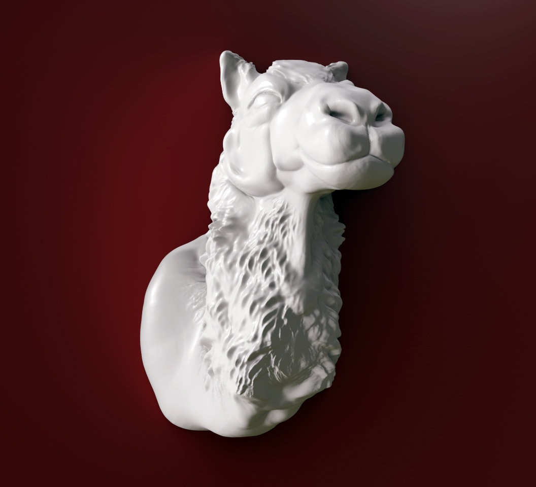Camel Head Wall Mount 3d Printing STL File - Etsy
