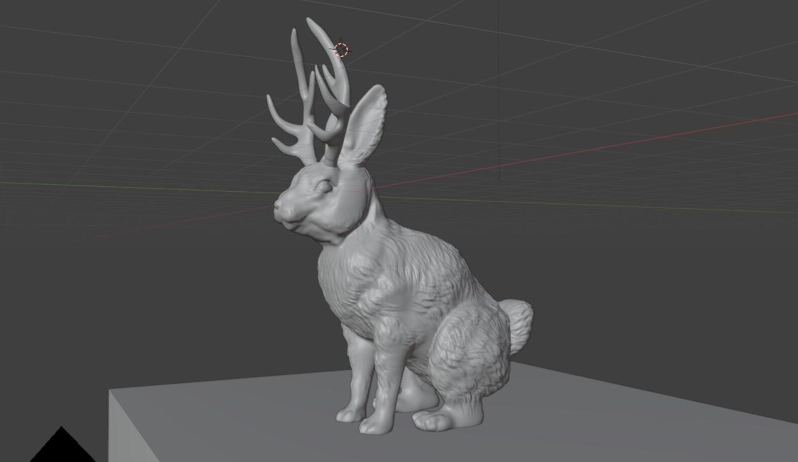 Jackelope Rabbit Mythical Cryptid 3d Printing STL File - Etsy