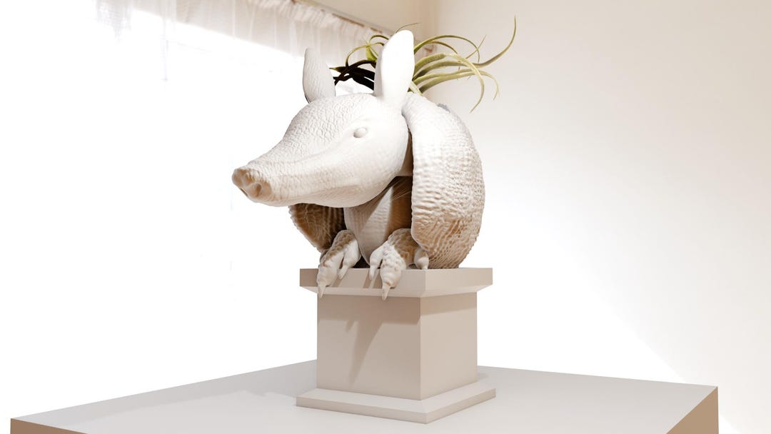 Armadillo Head Bust Planter Pot Flower Vase 3d Printing STL File - Etsy