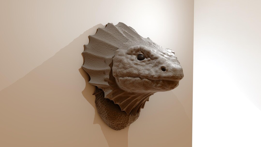 Armadillo Girdled Lizard Head Wall Mount 3d Printing STL File - Etsy