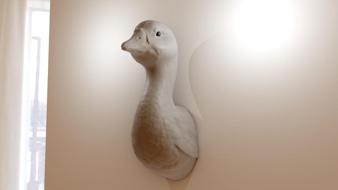 Goose Head Wall Mount 3d Printing STL File - Etsy