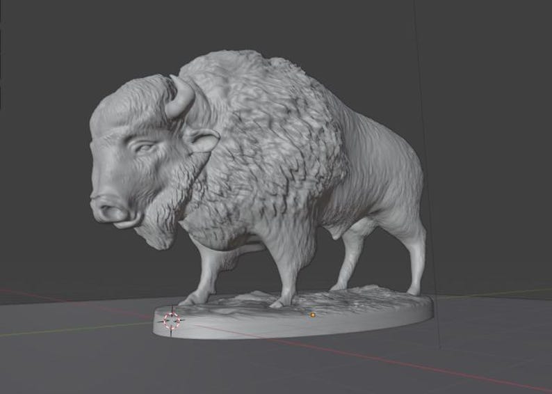 Bison 3d Printing STL File - Etsy