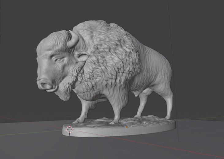 Bison 3d Printing STL File - Etsy