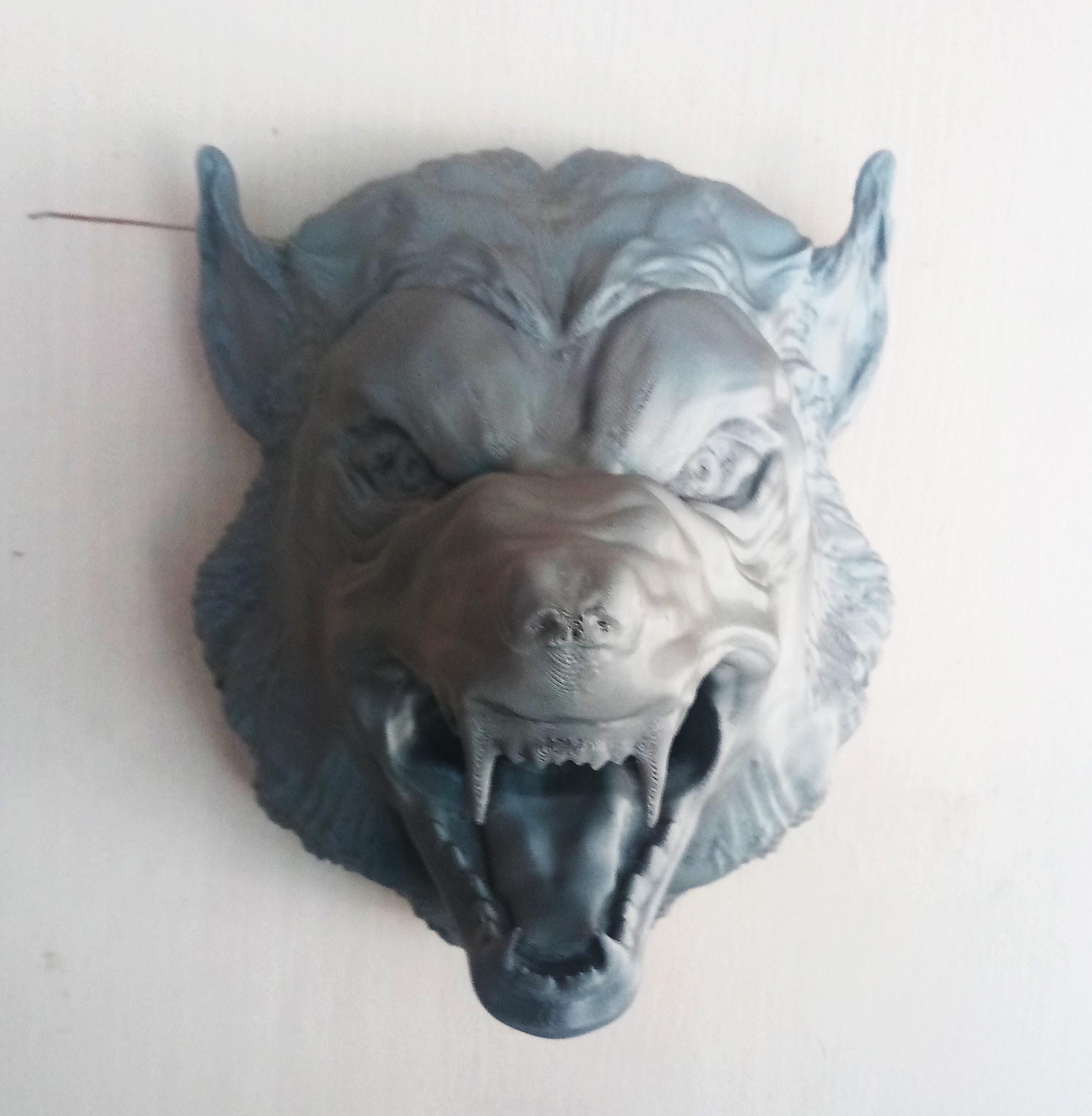 Werewolf Head Wall Mount 3d Printing STL File - Etsy