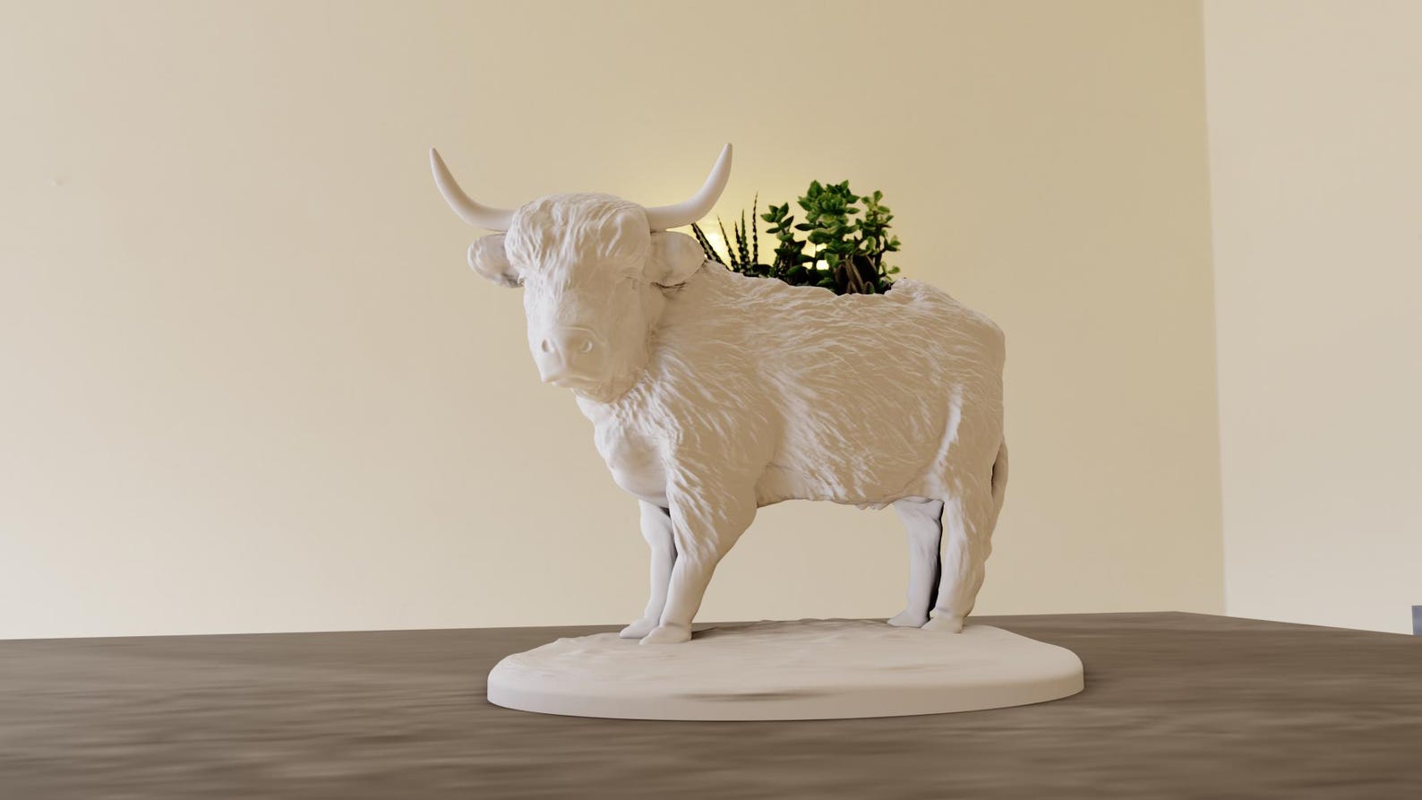 Highland Cow Planter Pot Flower Vase 3d Printing STL File - Etsy