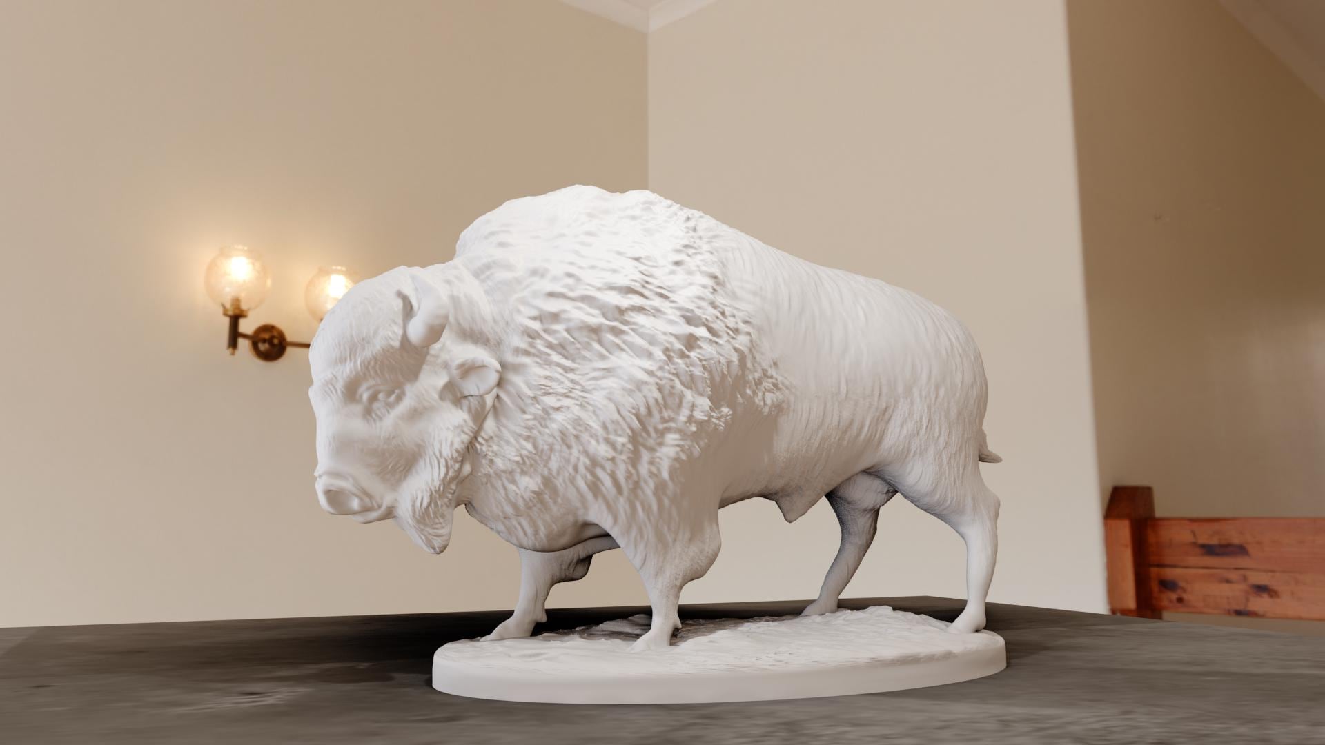 Bison 3d Printing STL File - Etsy