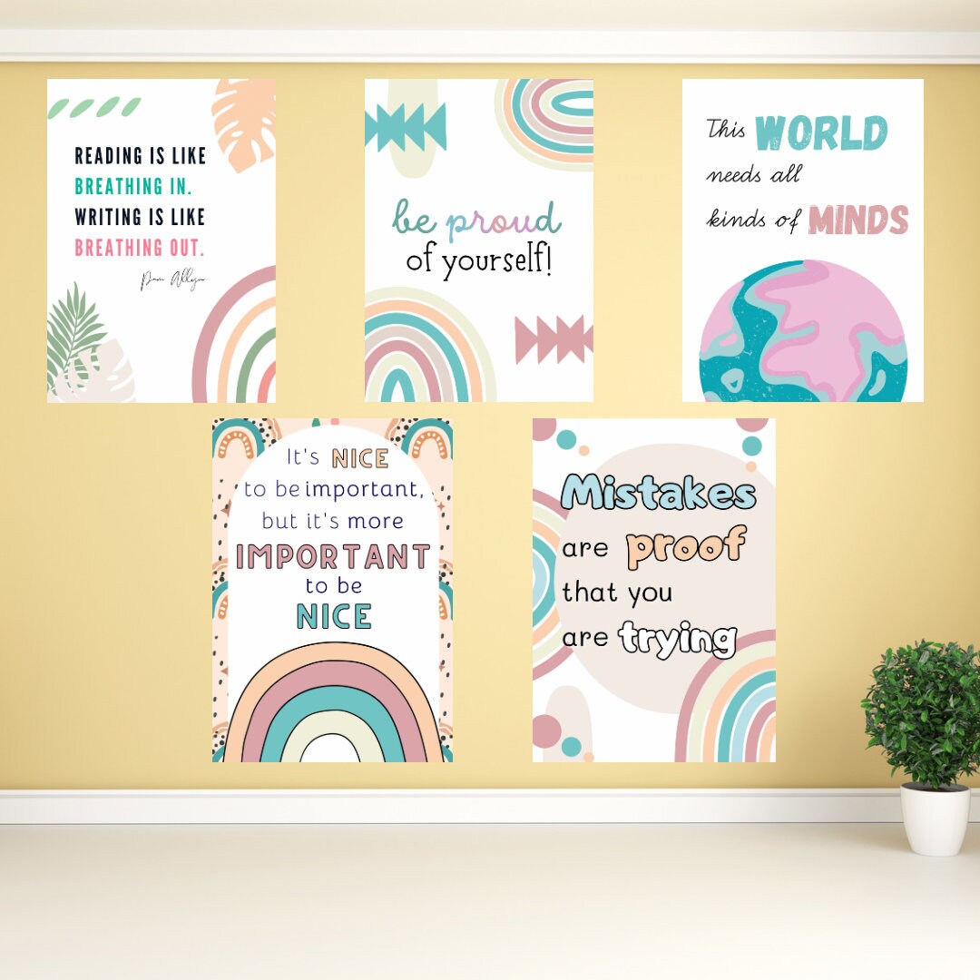 Classroom Motivational Posters - Etsy