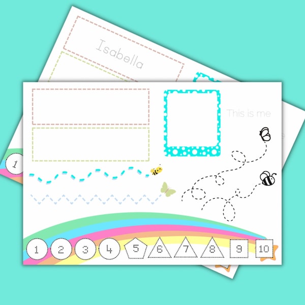 Name Writing Mats - Etsy