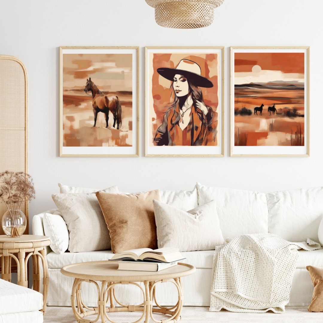 Western Themed Boho Art Prints - Etsy