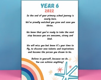 Leavers Poem - Etsy UK
