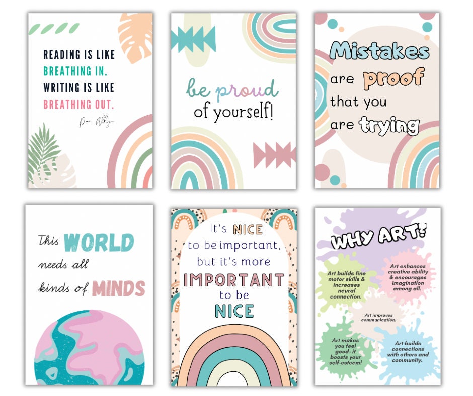 Classroom Motivational Posters - Etsy