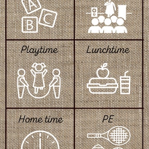 Natural Visual Timetable - Etsy