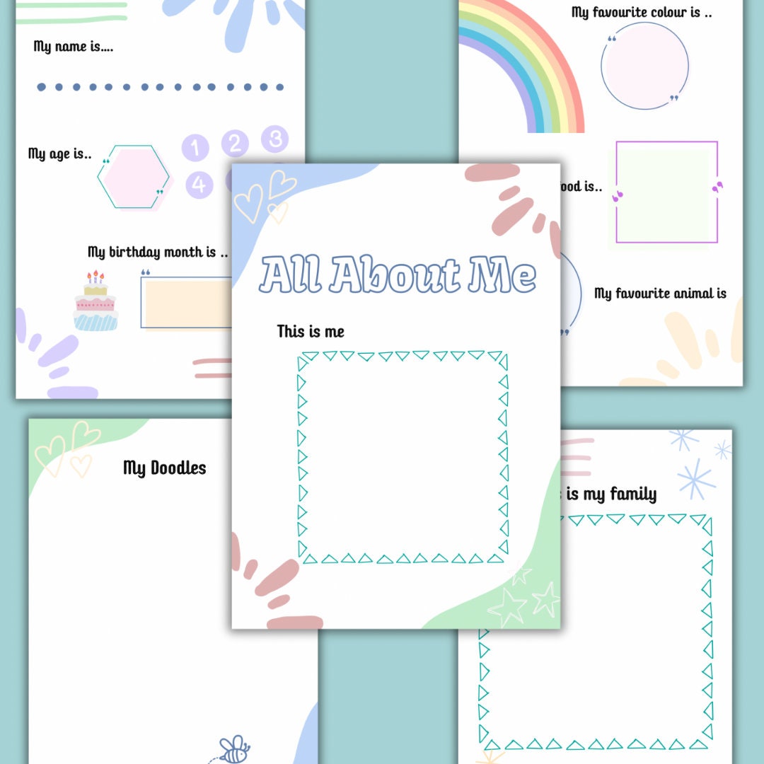All About Me Booklet - Etsy