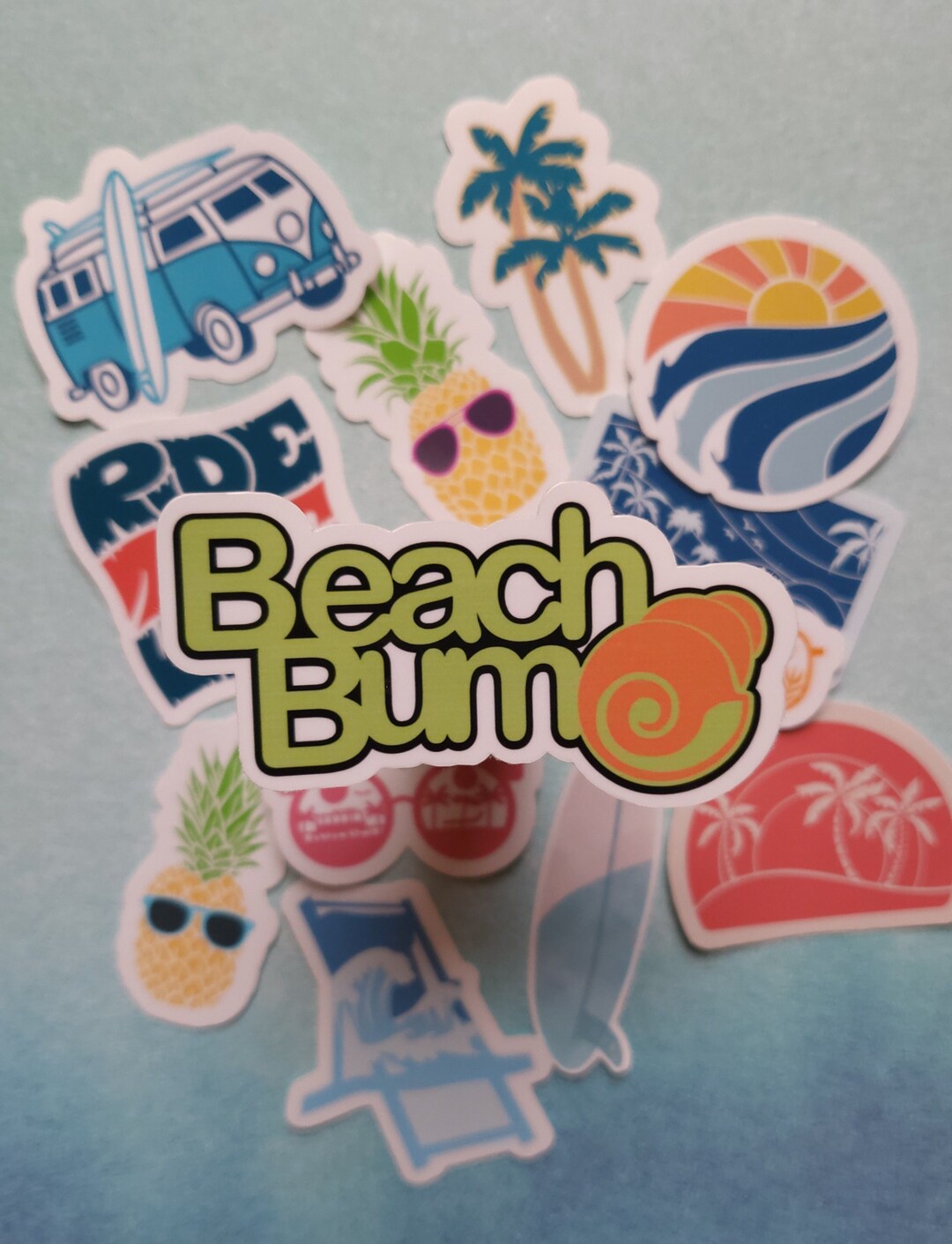 Beach Bum Sticker Pack // 3 Inch Sticker // Surfs Sticker// - Etsy