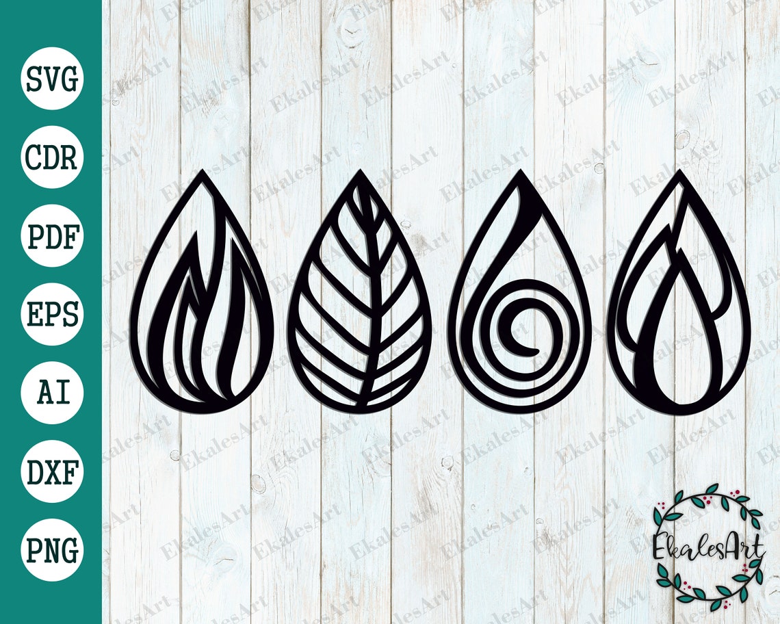Four Elements SVG File 4 Elements Symbols Four Elements | Etsy