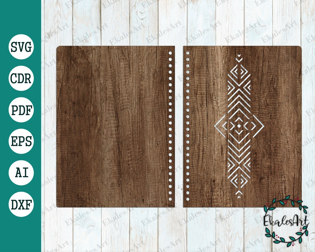 Ethnic Notebook Cover SVG: Laser Cut Journal Template (digital Download ...