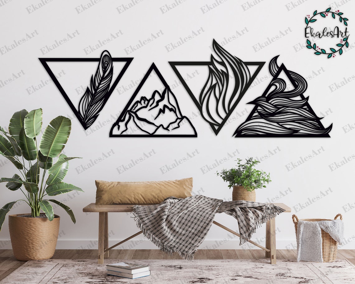 Four Elements Symbols Svg 4 Elements Cut File Earth Air Fire - Etsy