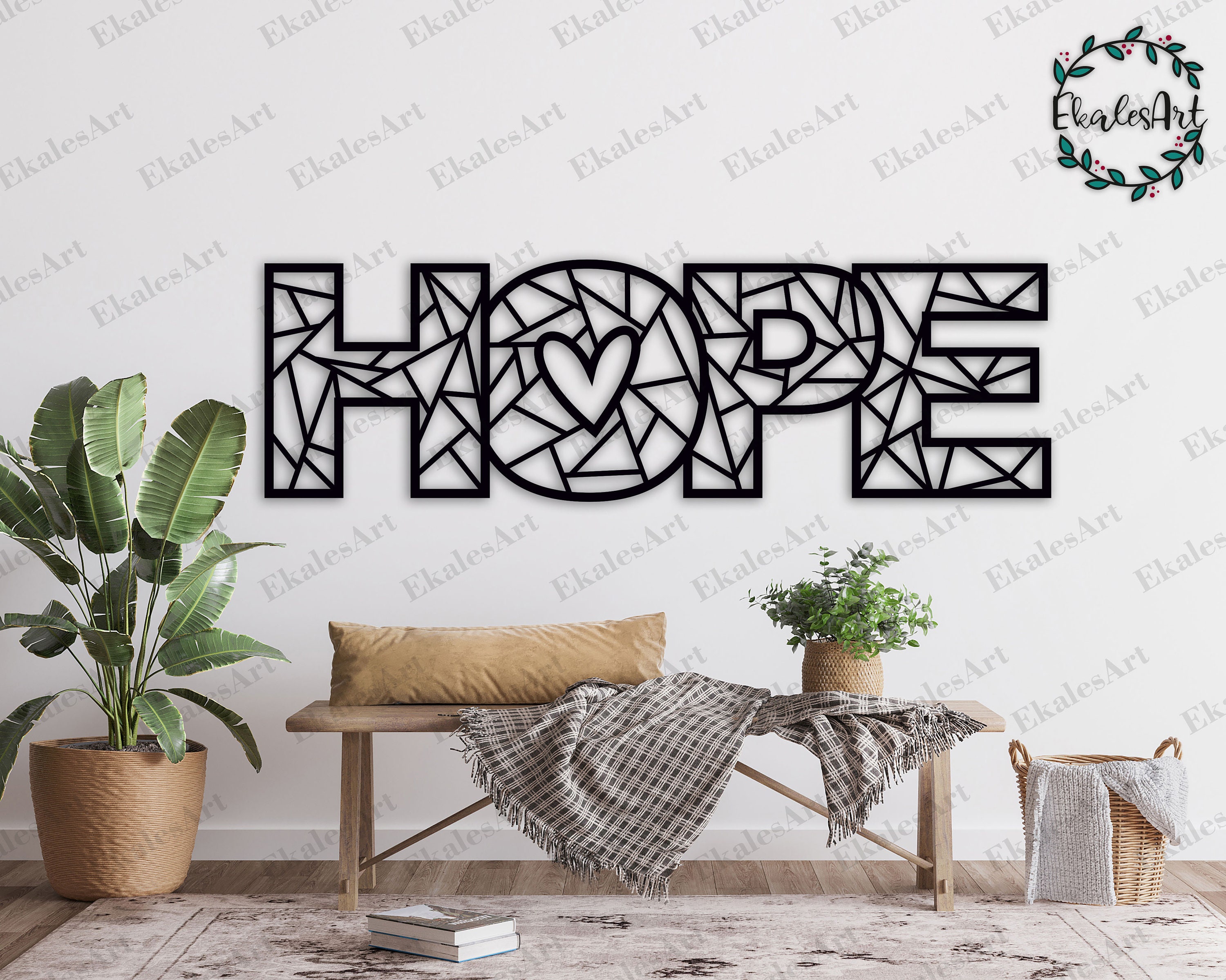 Hope SVG File Christian Cut File Geometric Hope Clipart - Etsy
