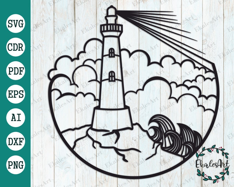 Lighthouse SVG File Lighthouse Clipart Coastal Tower Svg - Etsy