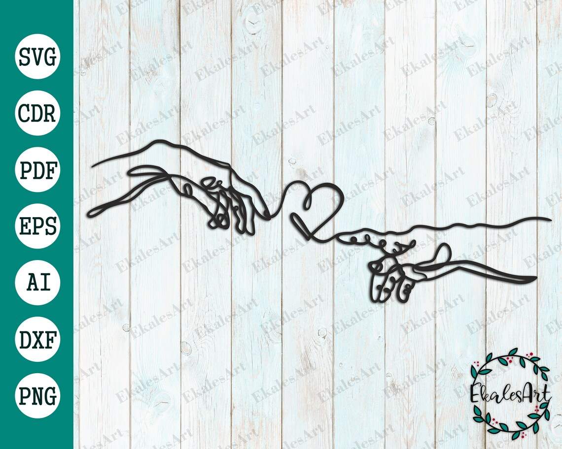 Creation of Adam Hands Hand SVG Bundle Michelangelo Svg - Etsy