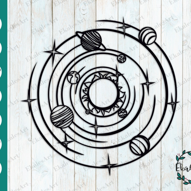 Solar System Svg - Etsy