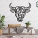 Bull Head SVG, Bull Svg, Cow Head Svg, Cowboy SVG, Geometric Animal Svg ...
