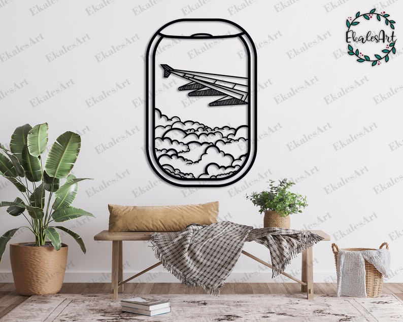 Airplane Window SVG: Aircraft Scene, Travel Template (digital Files) - Etsy