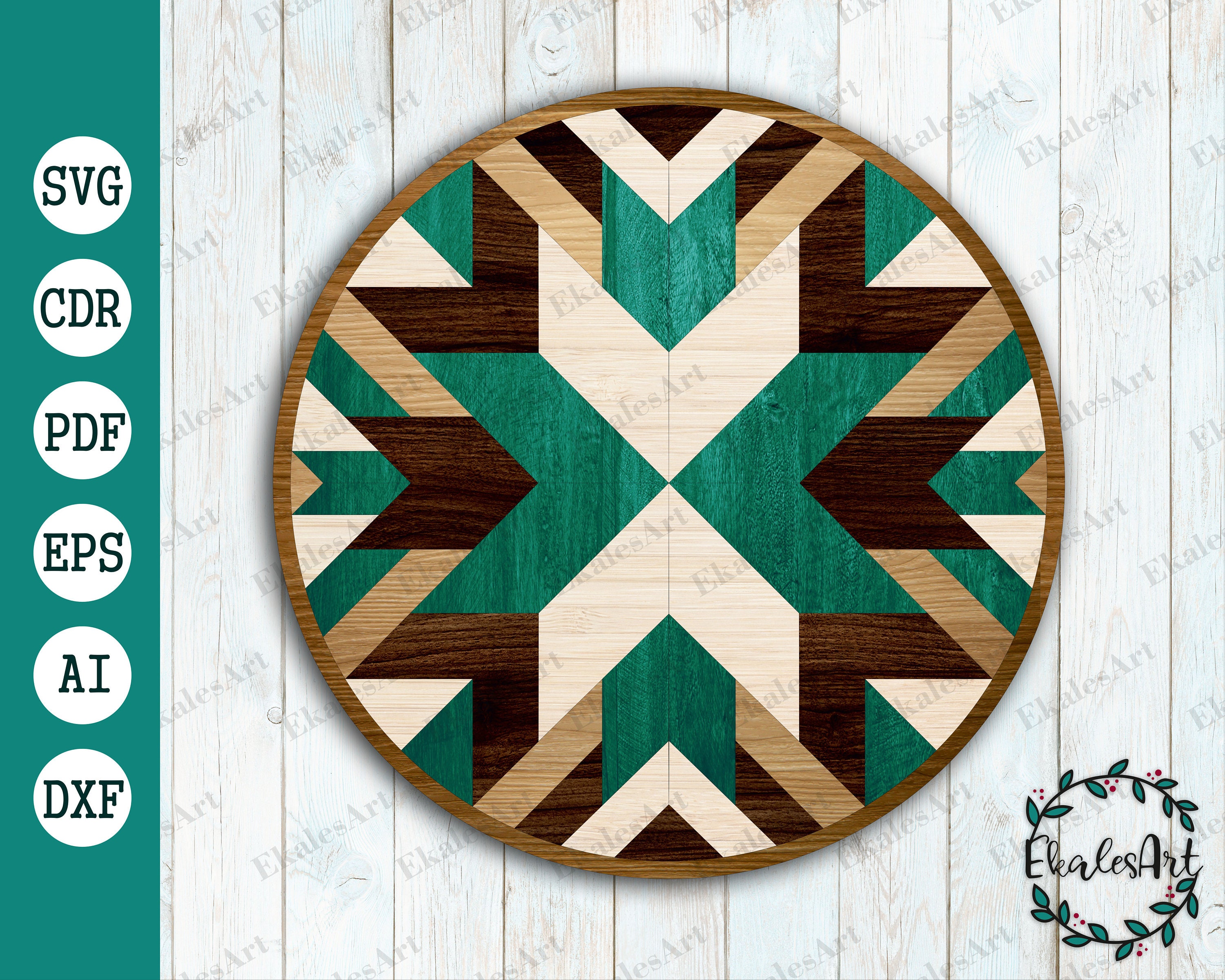 Circle Barn Quilt SVG File Round Quilt Block Svg Cut File - Etsy Ireland