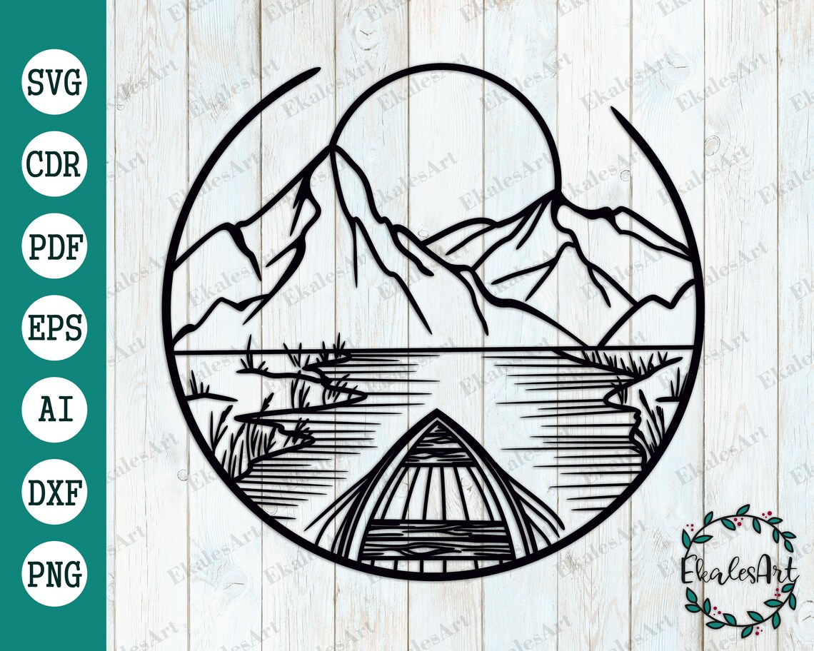 Mountains Lake SVG File Lake Life Cut File Lake Svg Bundle - Etsy