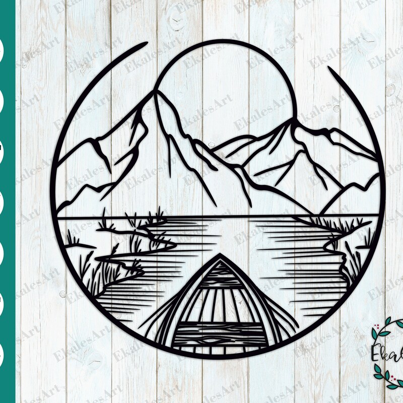 Lake Scene Svg - Etsy Canada