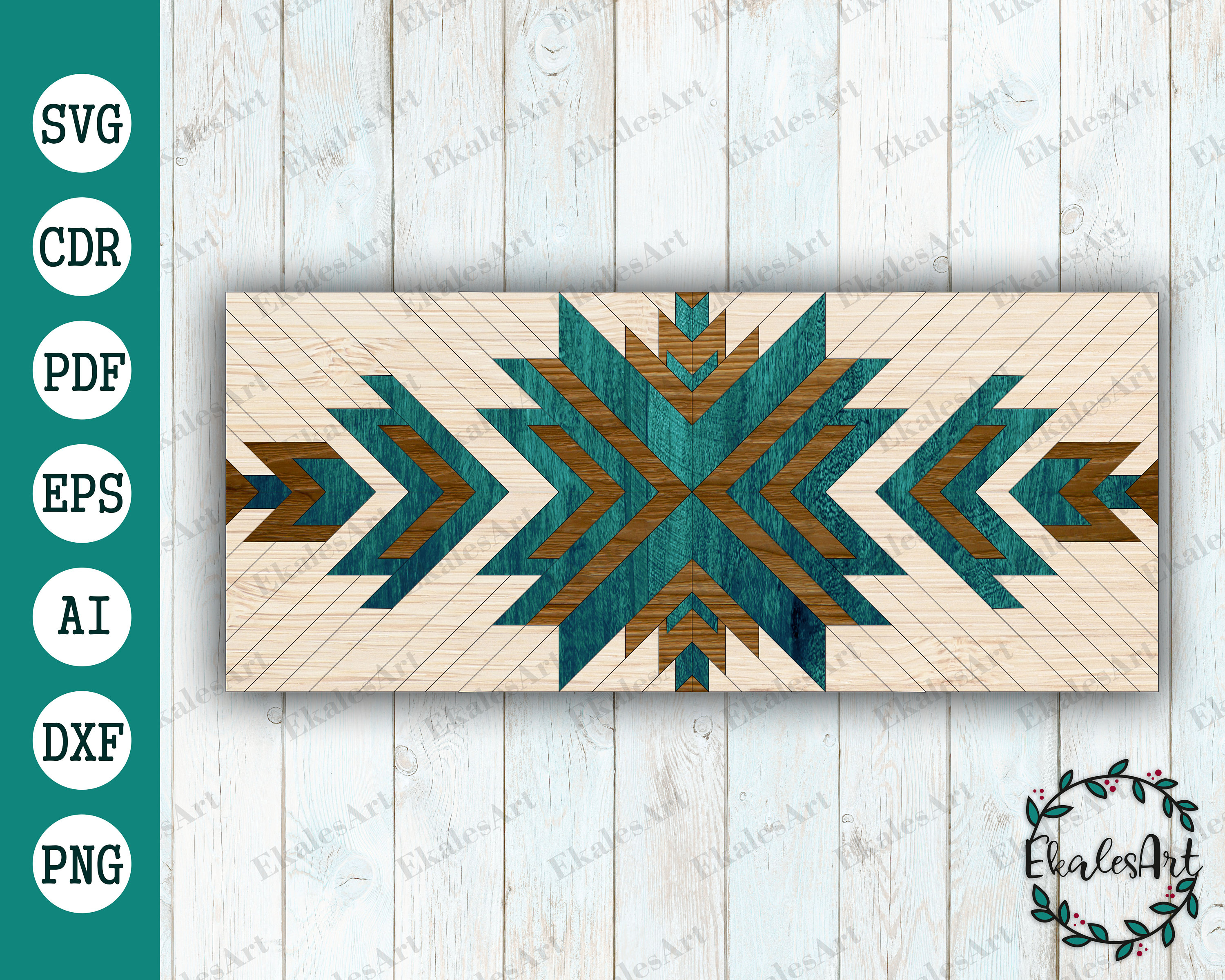 Barn Quilt SVG File, Rectangular Quilt Pattern Svg, Optical Illusion ...