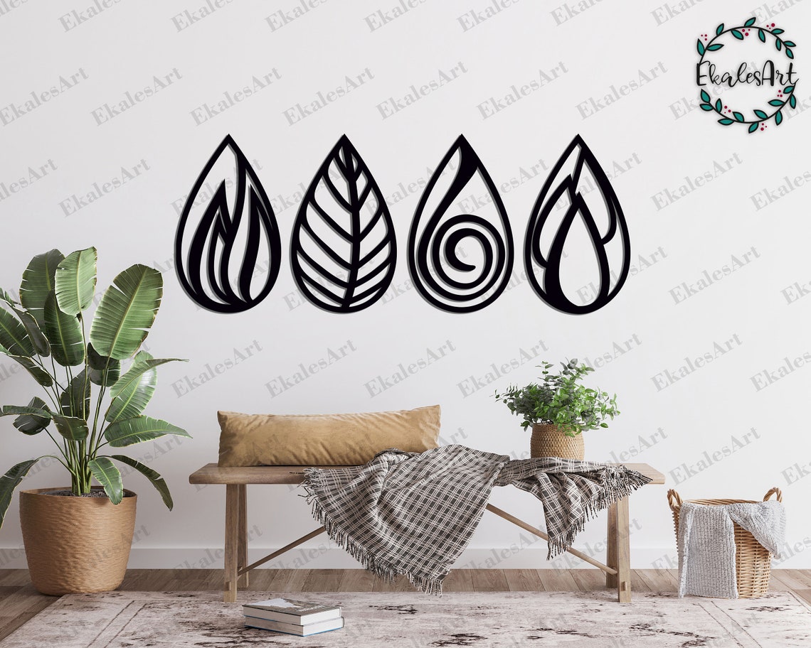 Four Elements Svg File 4 Elements Symbols Four Elements Etsy