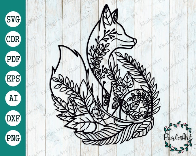 3D Fox Svg - Shadow Box Svg - Etsy Canada