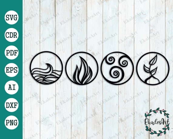 4 Elements Of Life Symbols