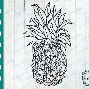 Geometric Pineapple SVG: Tropical Fruit Cut File (digital Download) - Etsy