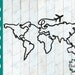 Trip Around the World SVG File, World Map Cut File, World Map Svg ...