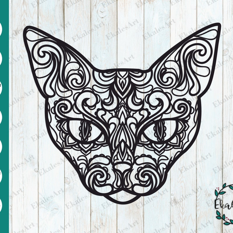 Cat Zentangle - Etsy