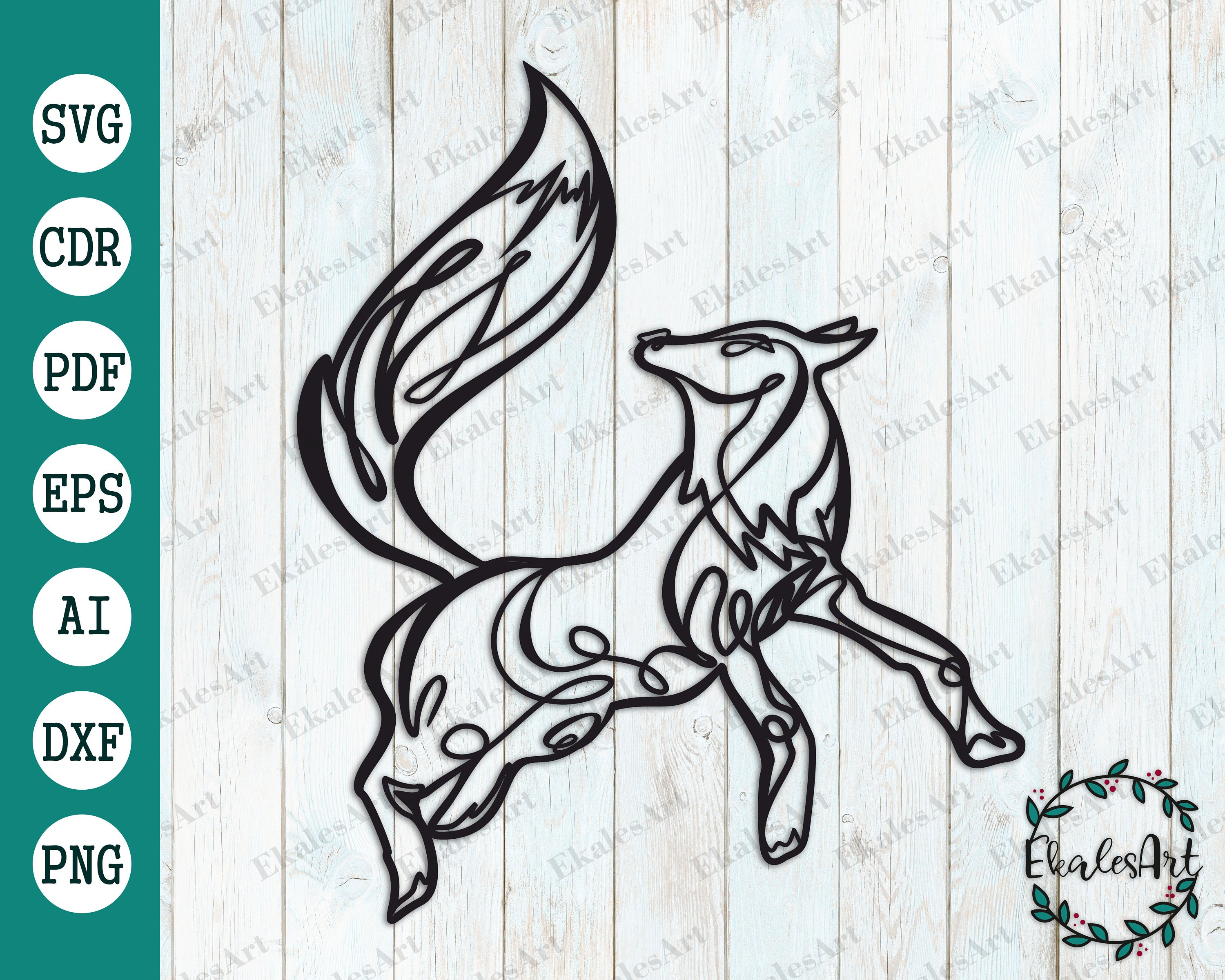 Fox SVG Fox One Line Svg Fox Svg Bundle Fox Silhouette - Etsy UK