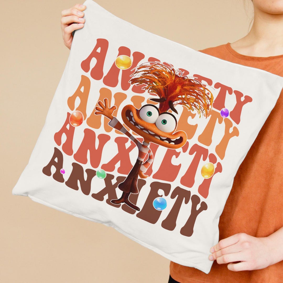 Inside Out Anxiety Pillow, Its Okay to Feel All the Feels, New Emotion ...