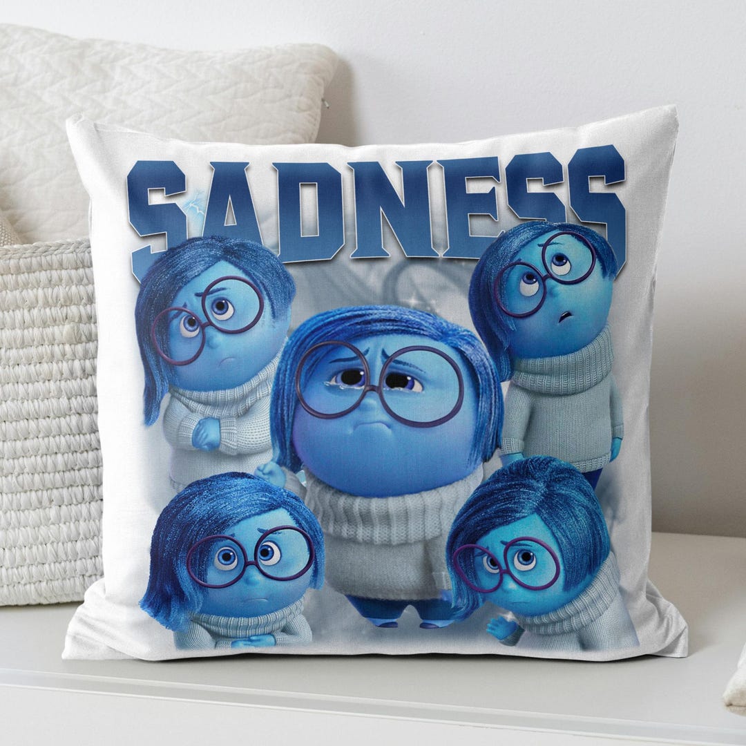 Inside Out Pillow Back to Back Print New Emotion Joy, Envy, Ennui ...