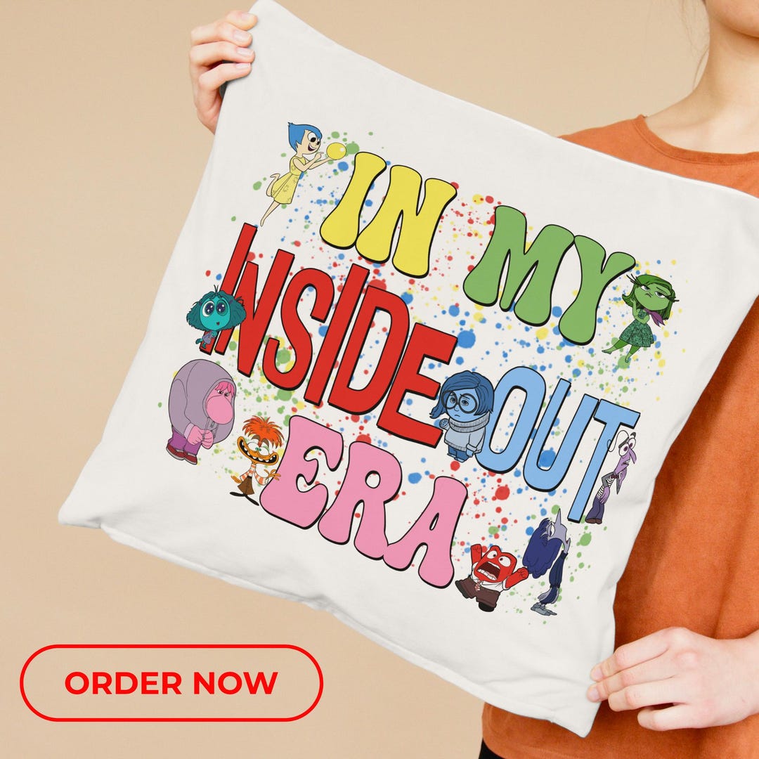 Inside Out Pillow, in My Inside Out Era, New Emotion Joy, Disgust,envy ...