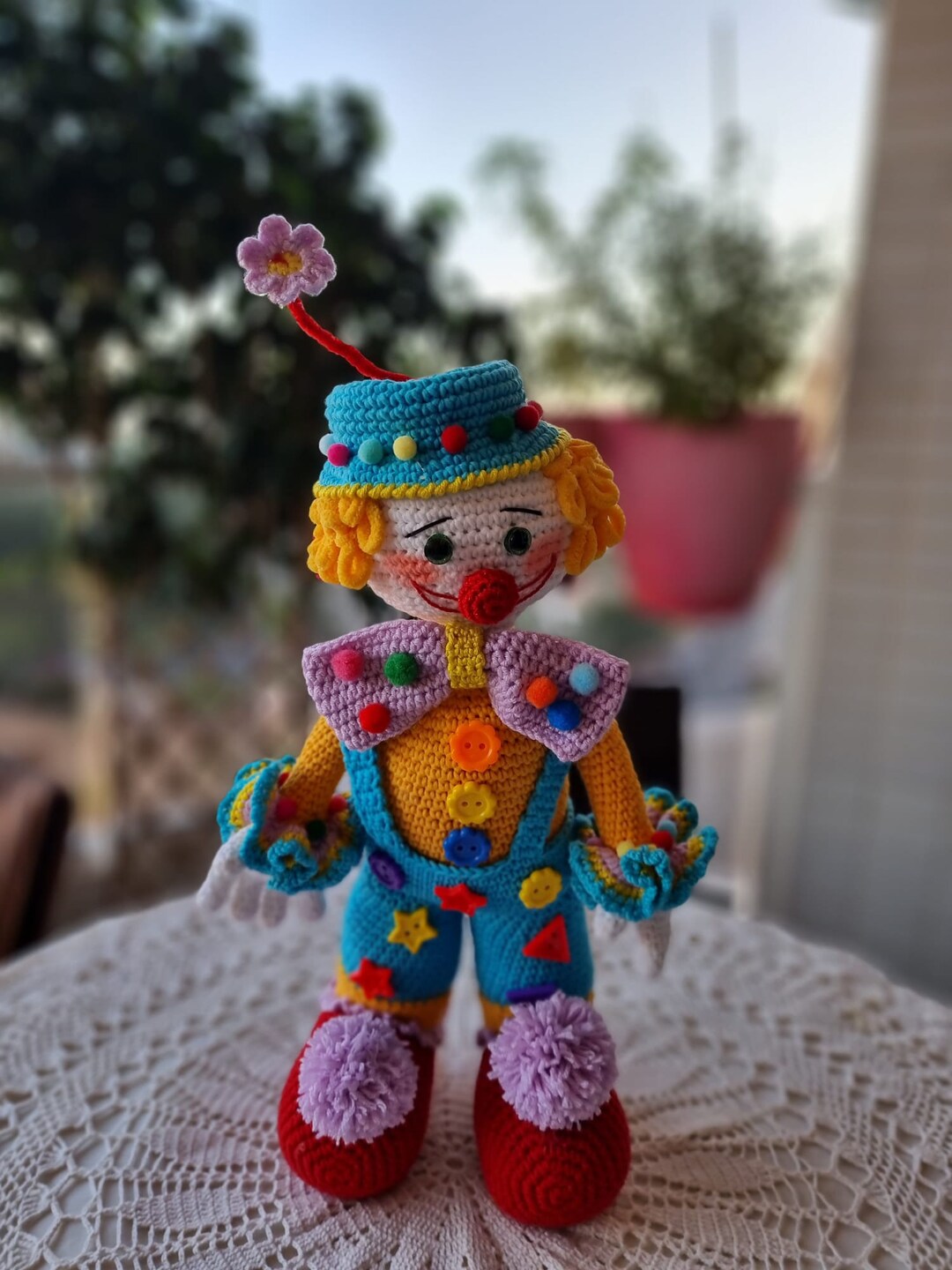 Crochet Pattern David the Clown Doll Tutorial PDF in English - Etsy