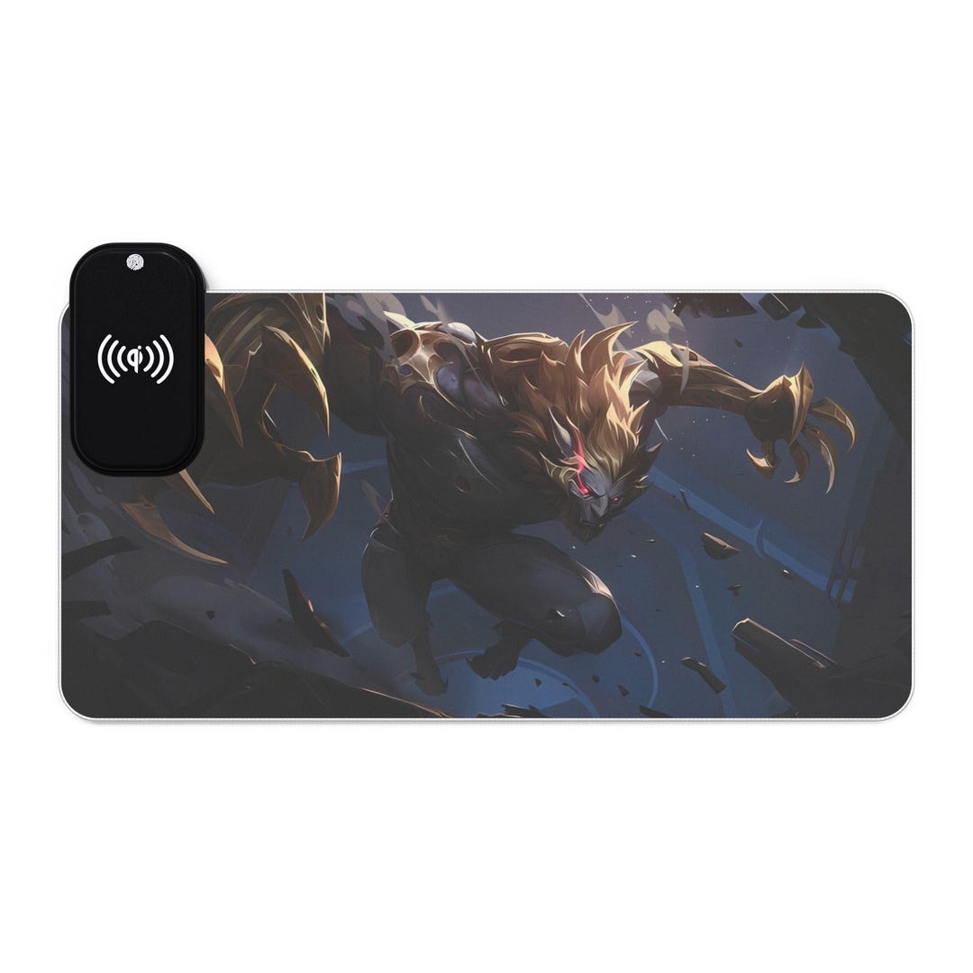 League of Legends Arcane Warwick LED Gaming Mouse Pad, Wireless ...