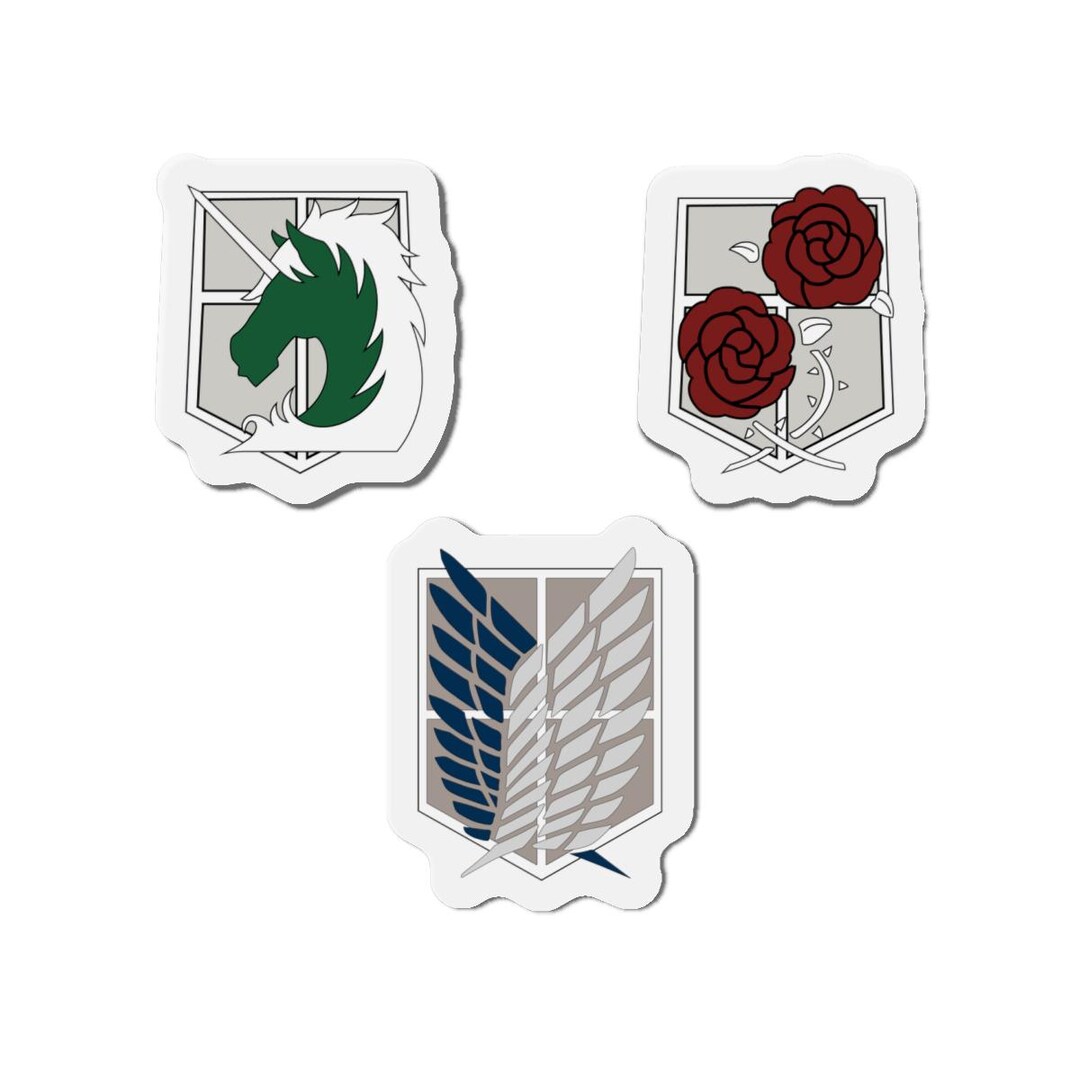 Anime Magnets - Attack on Titan Magnets, Scout Regiment, Garrison ...