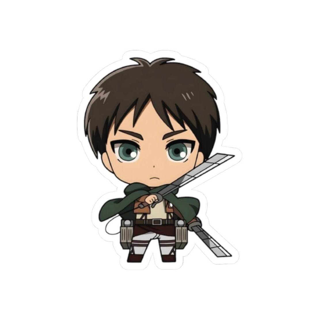 Eren Jaeger Chibi Scouts AOT Attack on Titan Kiss-cut Stickers Anime ...
